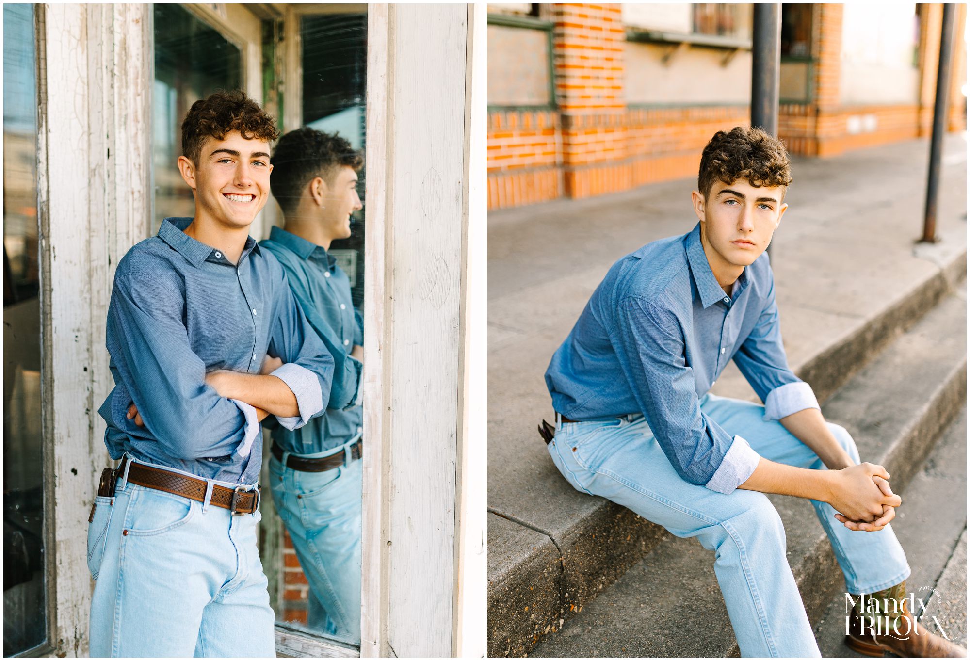 Jace's Downtown Houma Senior Session - mandyfrilouxphotography.com