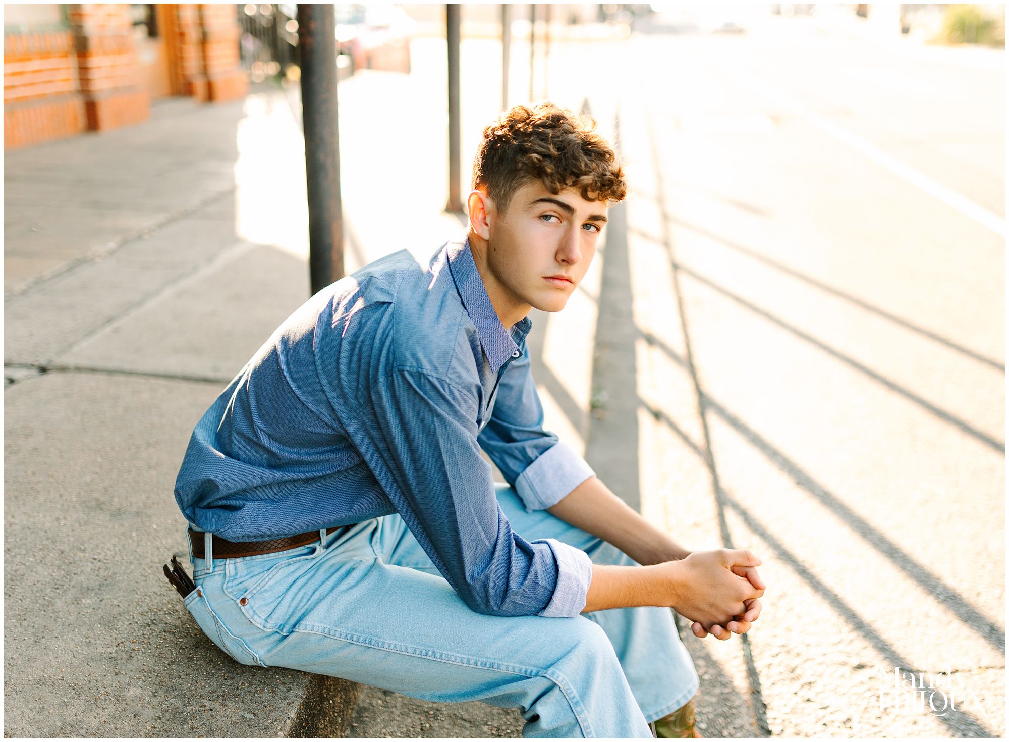Jace's Downtown Houma Senior Session - mandyfrilouxphotography.com