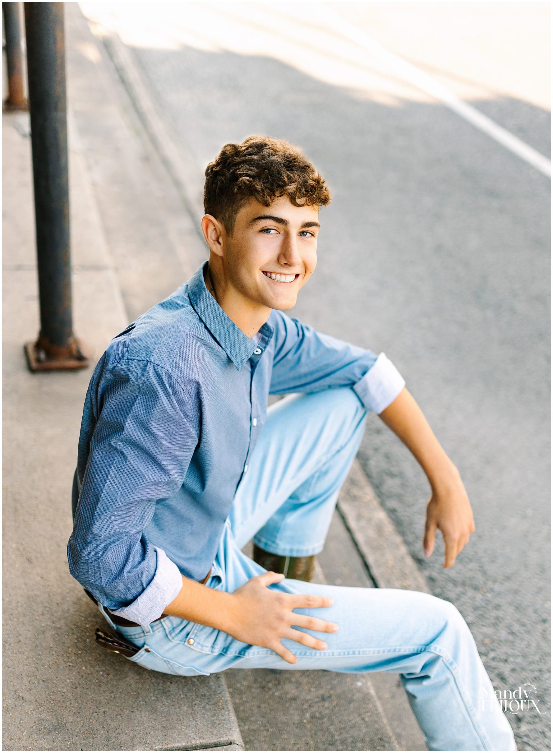 Jace's Downtown Houma Senior Session - mandyfrilouxphotography.com