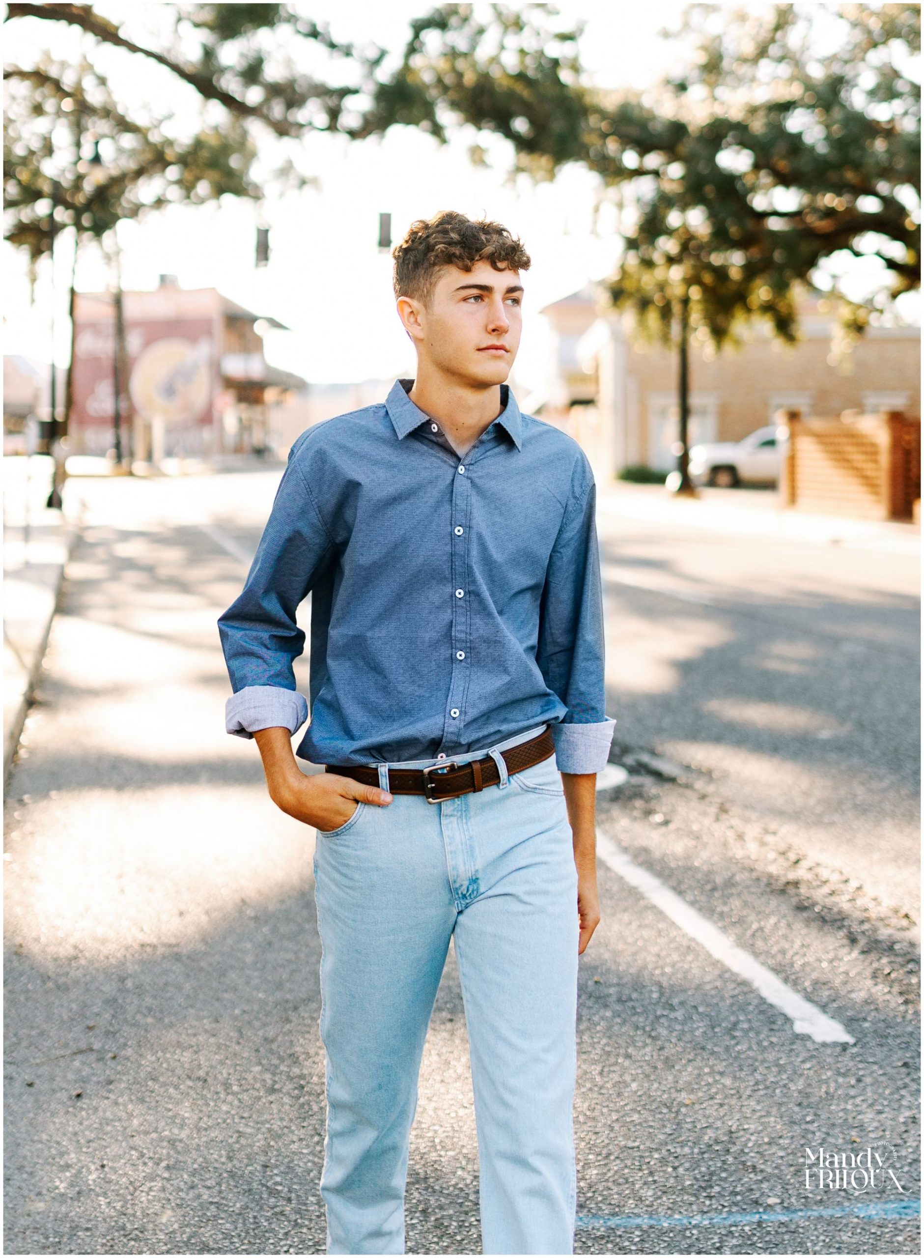 Jace's Downtown Houma Senior Session - mandyfrilouxphotography.com